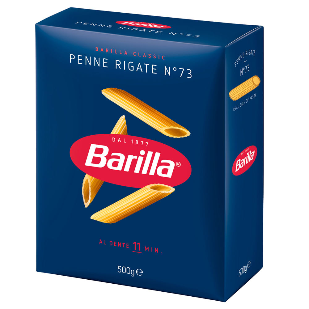 Massa Barilla Grano Duro Penne N. 73 500g | Bretas Supermercado