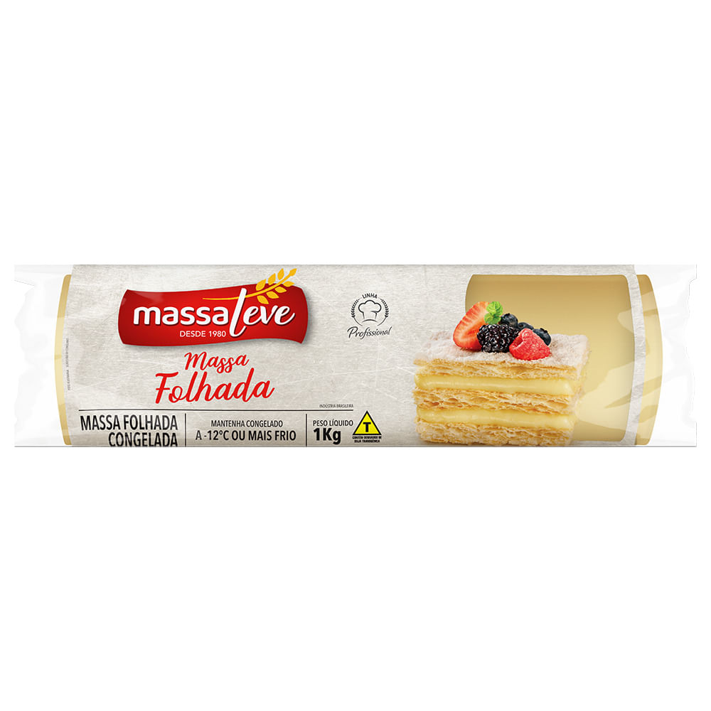 Massa Folhada Massa Leve Rolo 1kg Bretas Supermercado