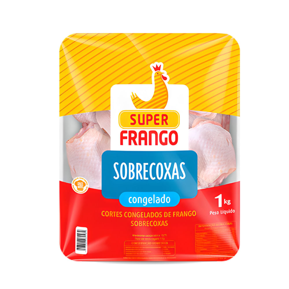 Sobrecoxa de Frango Super Frango Congelada Bandeja 1Kg | Bretas ...
