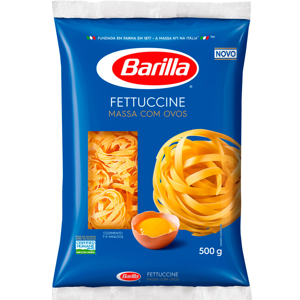 Massa c/ Ovos Barilla Fettuccine 500g | Bretas Supermercado