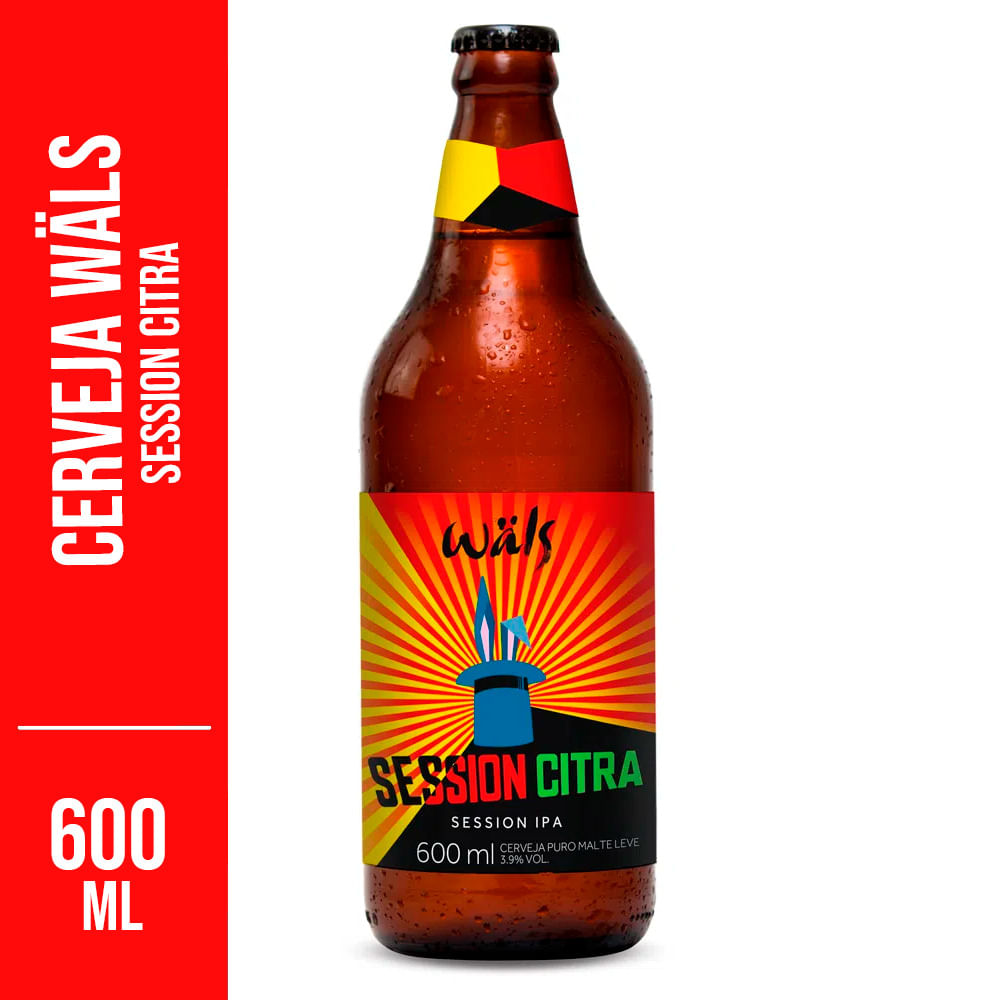 Cerveja Wäls Session Citra Puro Malte Garrafa 600ml Especiais Bretas