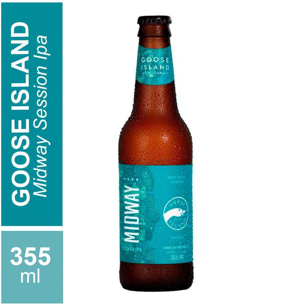 Cerveja Session IPA Puro Malte Midway Goose Island Garrafa 355ml ... Cerveja Session IPA Puro Malte Midway Goose Island Garrafa 355ml ...