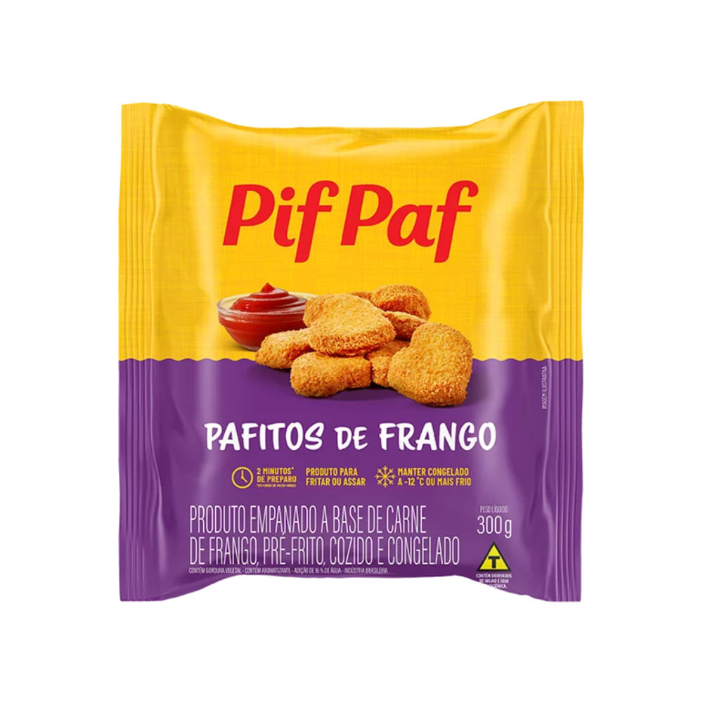 Pafitos de Frango Empanado Pif Paf 300g | Bretas Supermercado