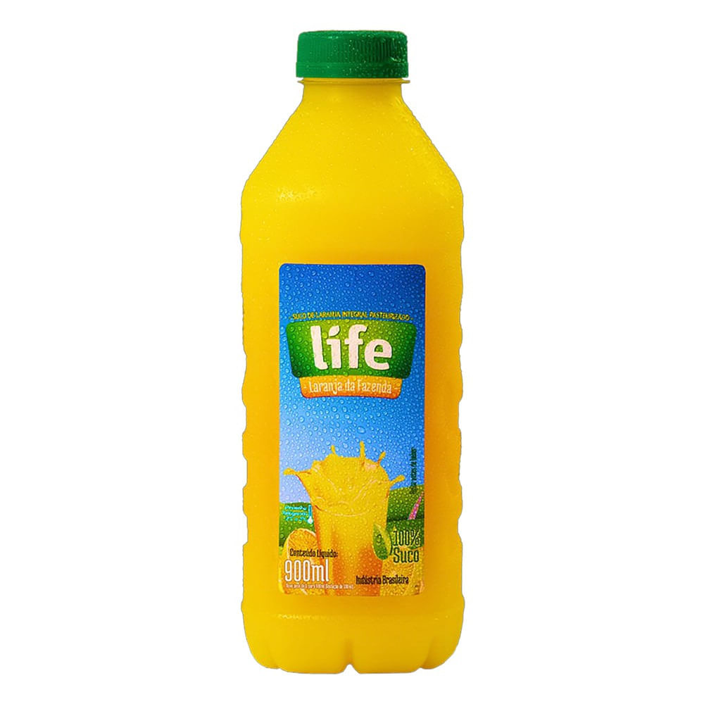 Suco Life Laranja 900ml | Bretas Supermercado