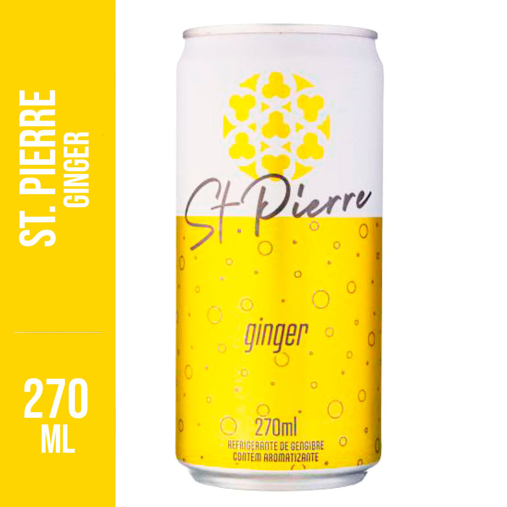 Água Tônica St. Pierre Ginger Lata 270ml | Bretas Supermercado