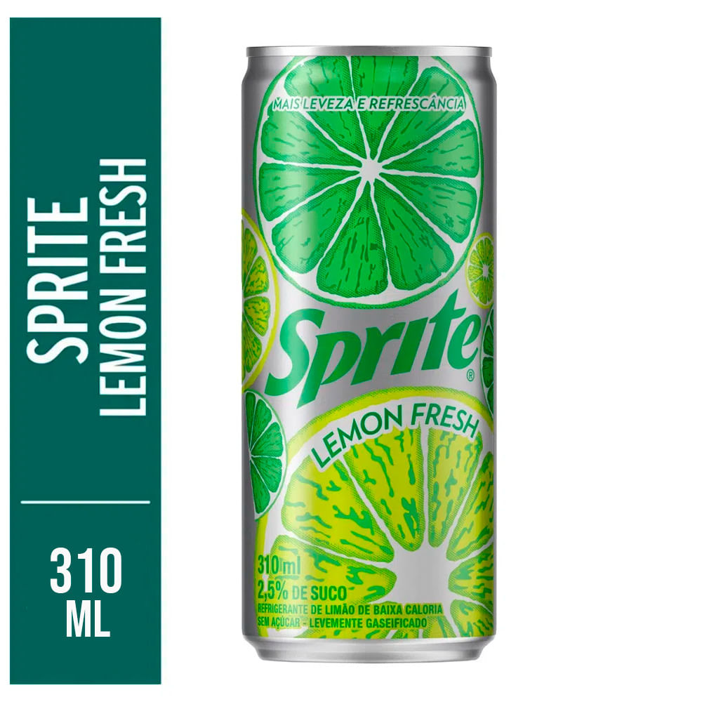 Refrigerante Sprite Zero Açúcar Lemon Fresh Lata 310ml | Bretas ...