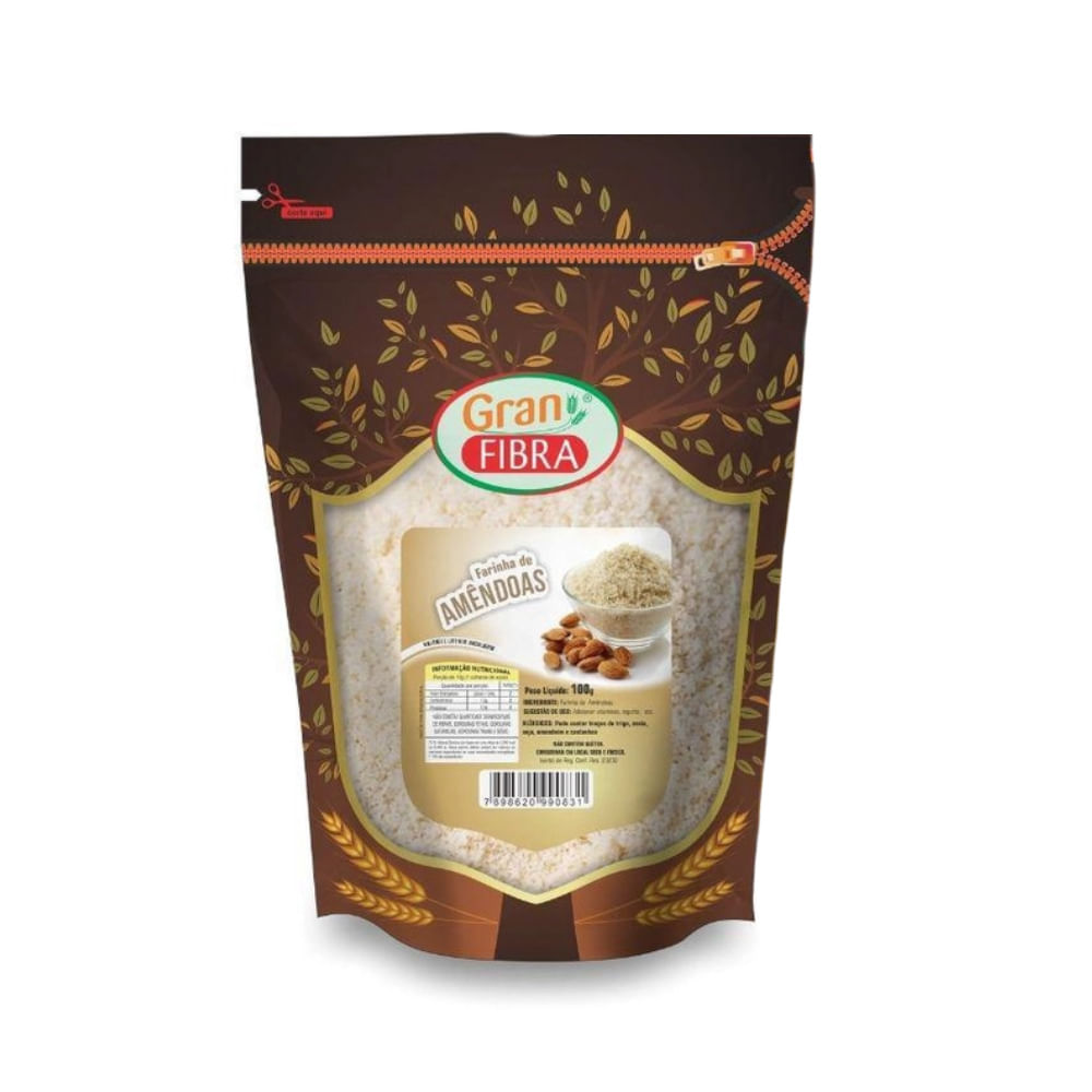 Farinha de Amêndoa Granfibra Pacote 100g | Farináceos | Bretas