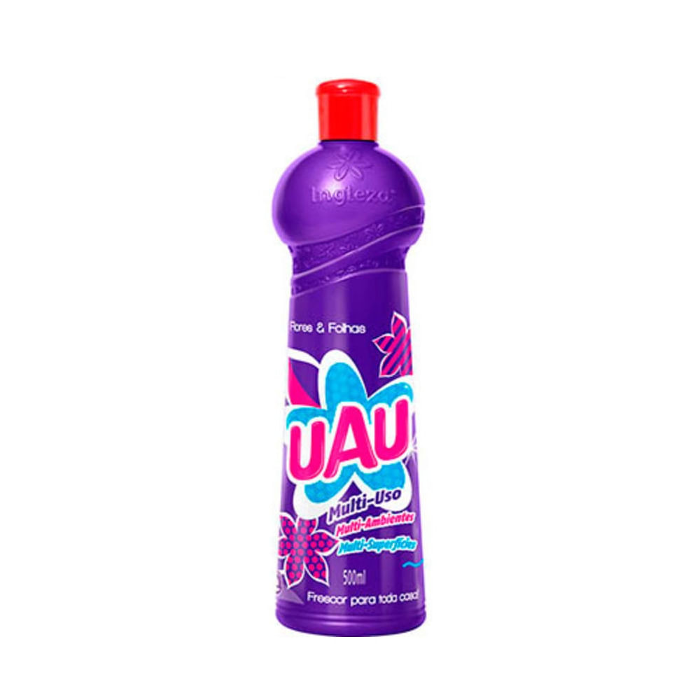 Limpador Uau Multiuso Flores/Folhas Squeeze 500ml | Bretas Supermercado
