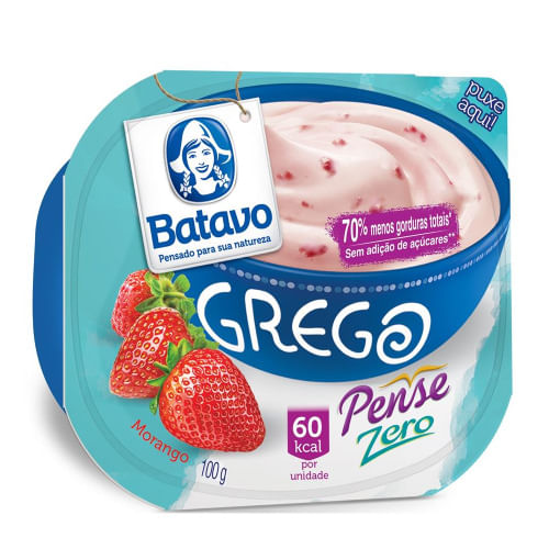 Iogurte Parcialmente Desnatado Grego Batavo Zero Lactose Pense Zero ...