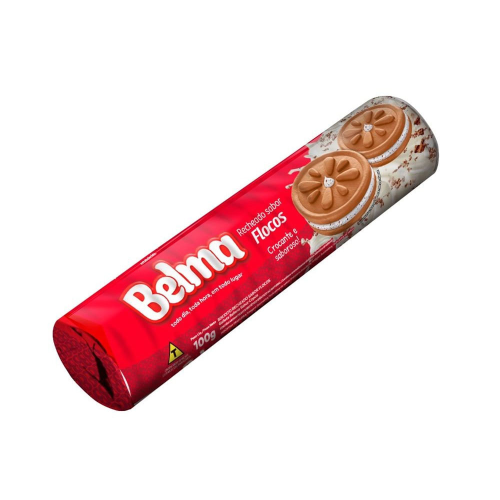 Biscoito Recheado Belma Flocos 100g | Biscoito Doce | Bretas Biscoito Recheado Belma Flocos 100g | Biscoito Doce | Bretas