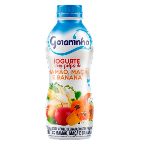 Iogurte Goianinho Mamão/Banana/Maçã 850g | Líquido | Bretas