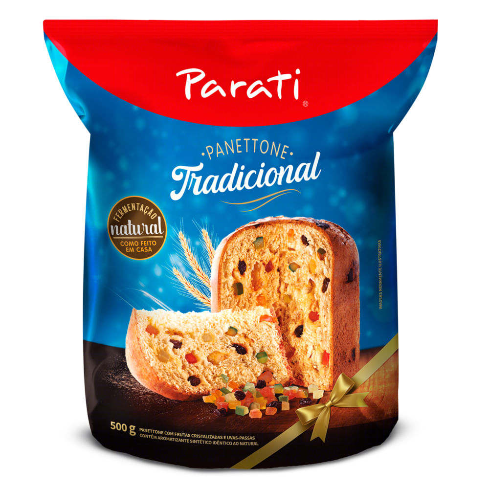 Panettone Parati Frutas Cristalizadas 450g | Bretas Supermercado
