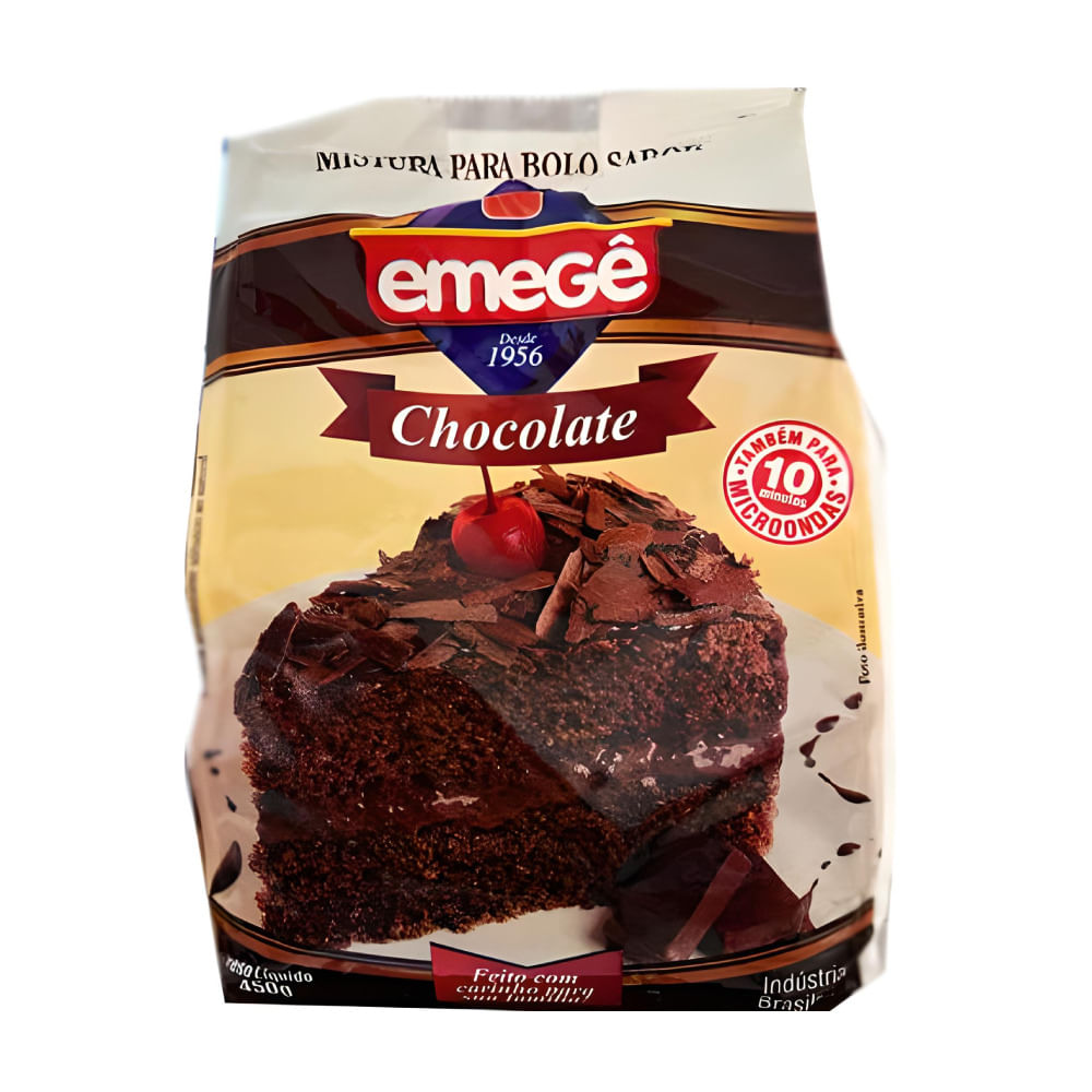 Mistura p/ Bolo Emegê Chocolate Pacote 400g | Bretas Supermercado