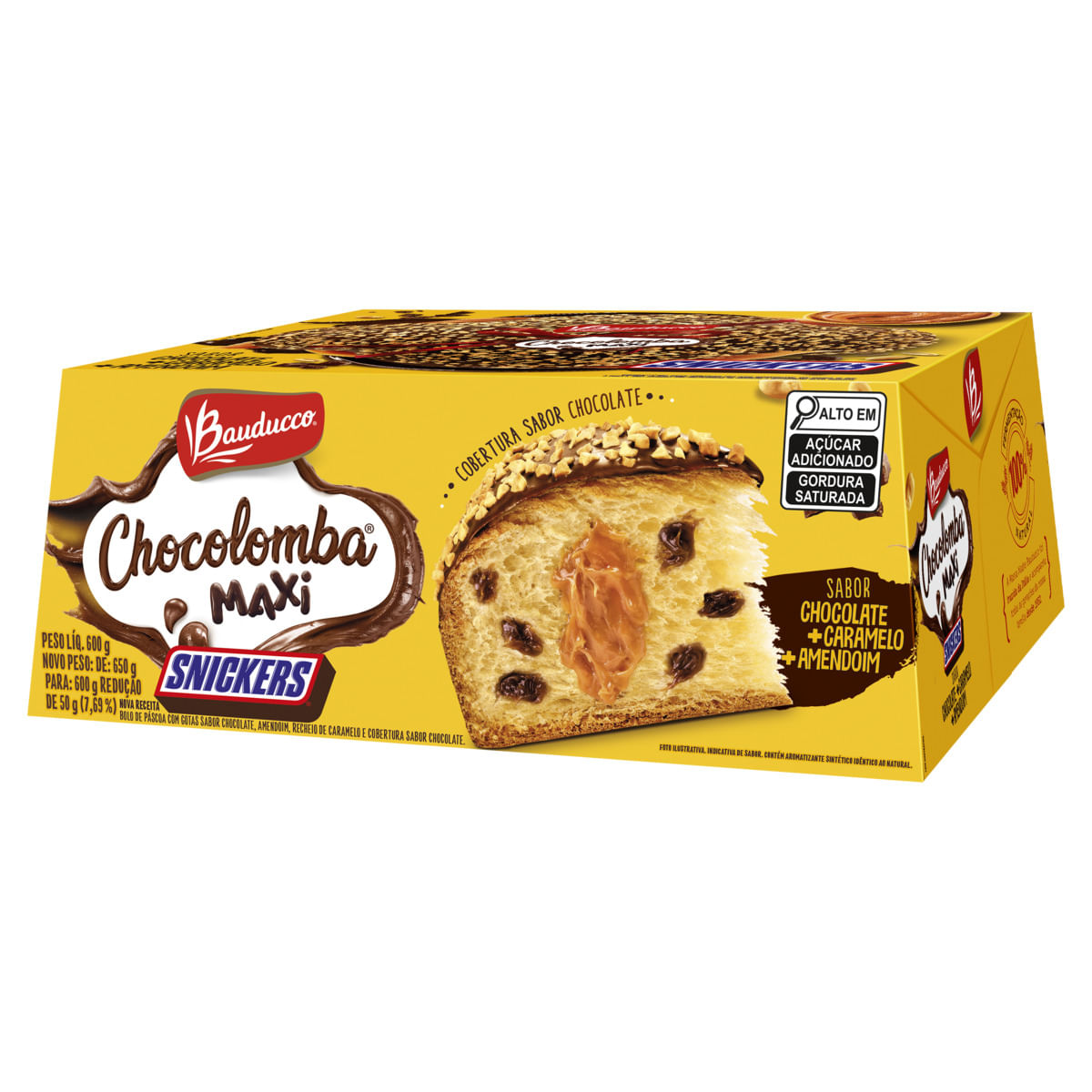 Colomba Pascal Bauducco Chocolomba Maxi c/ Gotas de Chocolate Recheio ...