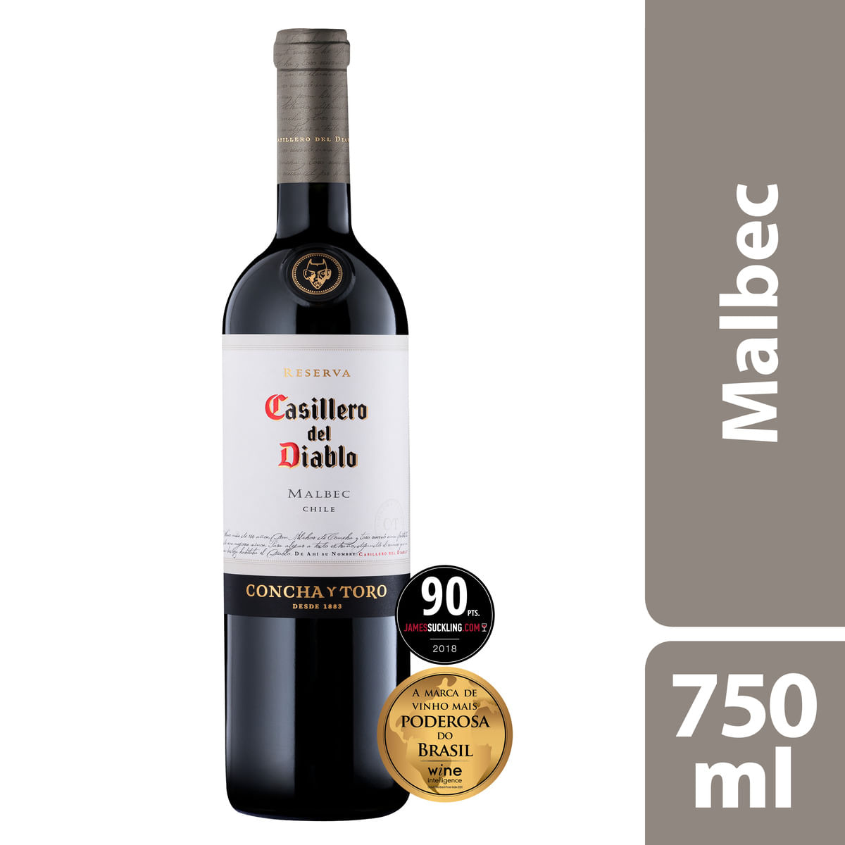 Vinho Chileno Casillero Del Diablo Malbec 750ml | Bretas Supermercado