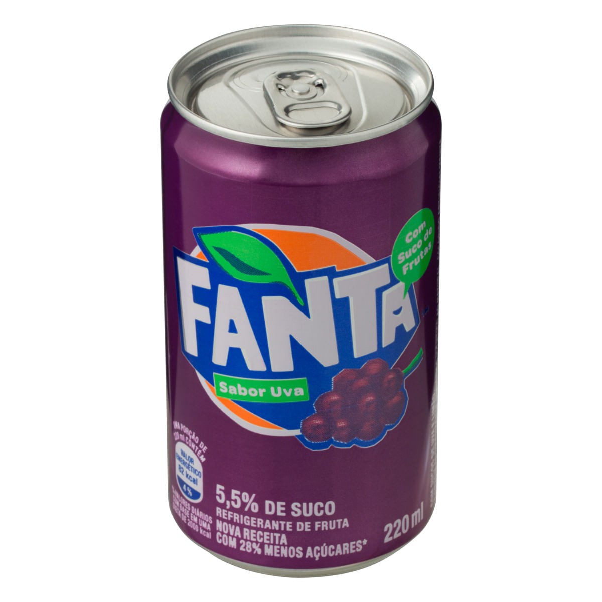 Refrigerante Fanta Uva Mini Lata 220ml | Bretas Supermercado