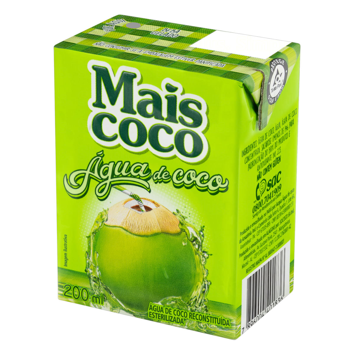 Água de Coco Mais Coco 200ml | Bretas Supermercado