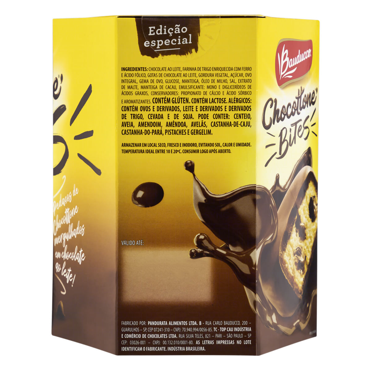 Chocottone Bauducco Bites Gotas De Chocolate Caixa 107g Panetones E