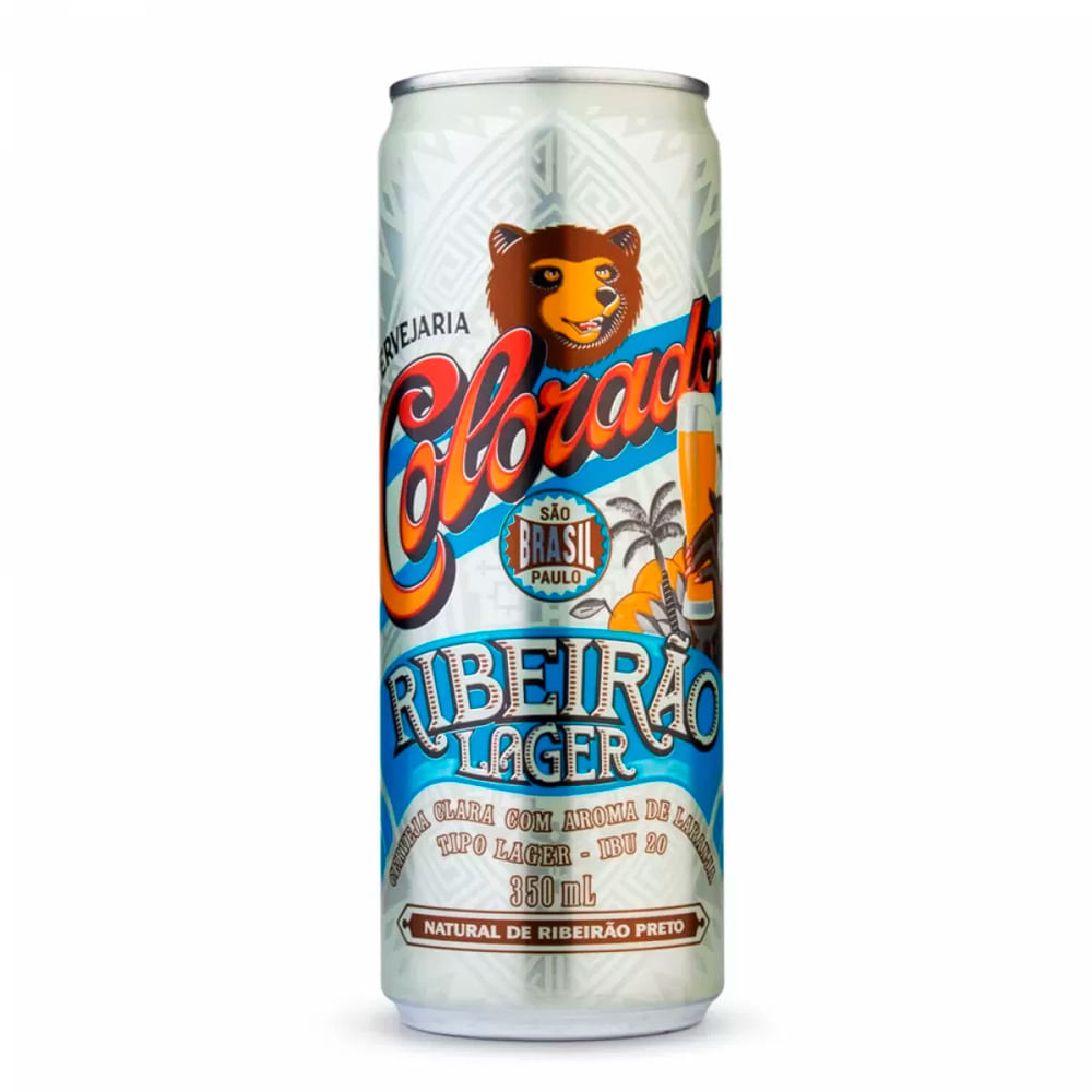 Cerveja Colorado Lager Sleek Lata 350ml Especiais Bretas