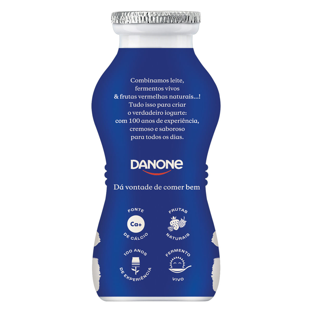 Iogurte Integral Danone Frutas Vermelhas Frasco 170g | Bretas Supermercado
