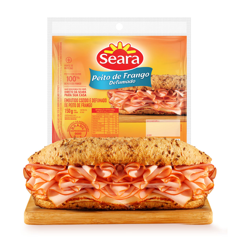 Peito de Frango Seara Frango Fatiado Resfriado 150g | Bretas Supermercado