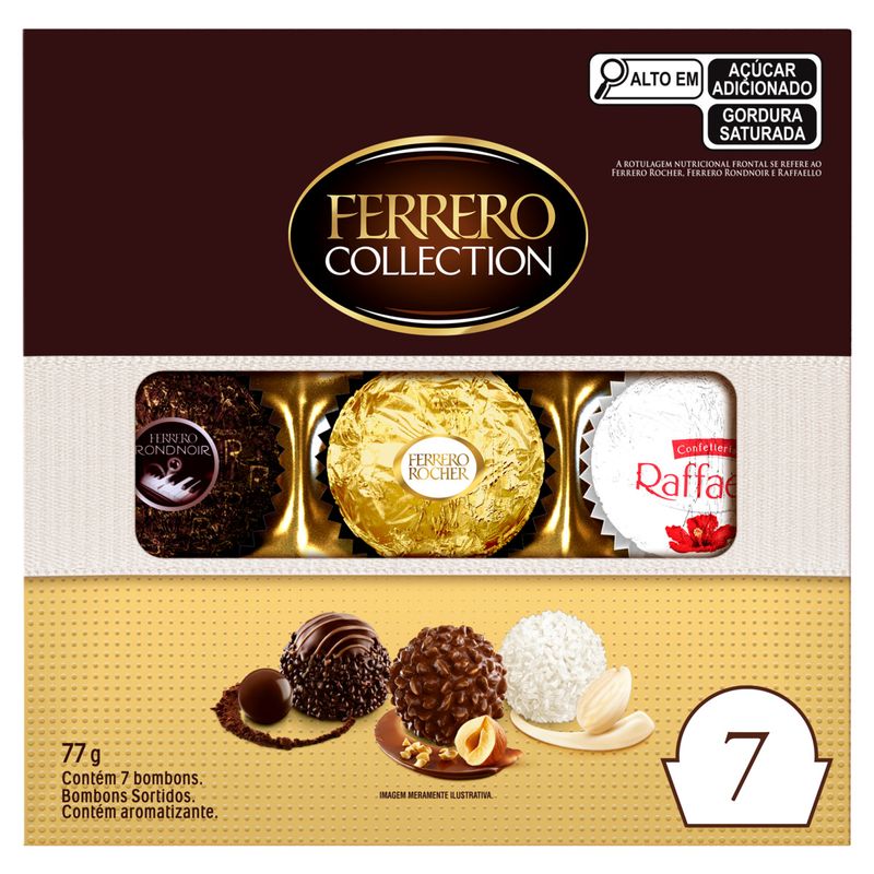 Bombom Ferrero Colletion T7 77g | Chocolate | Bretas