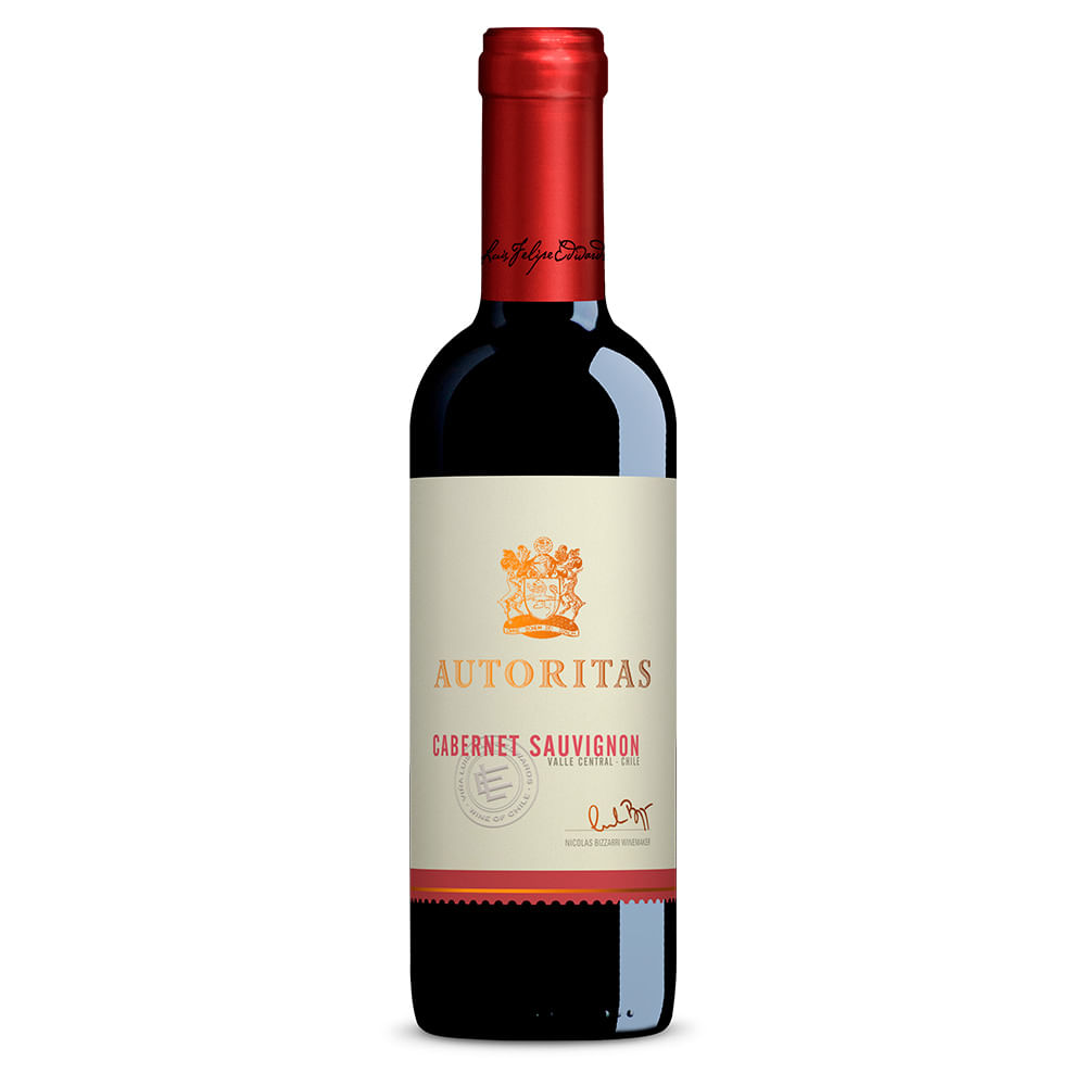 Vinho Chileno Autoritas Reserva Cabernet Sauvignon 375ml | Vinho Tinto ...