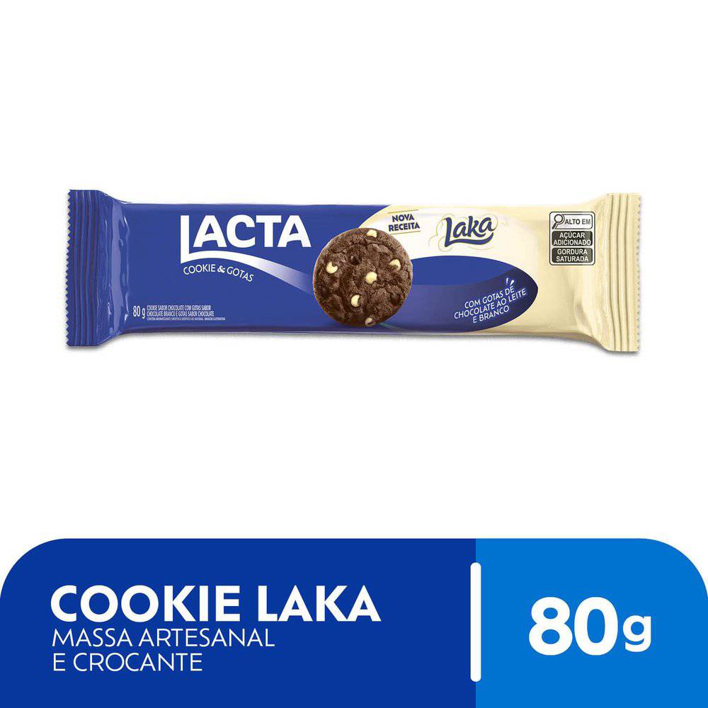 Biscoito Cookies Lacta Laka 80g | Bretas Supermercado
