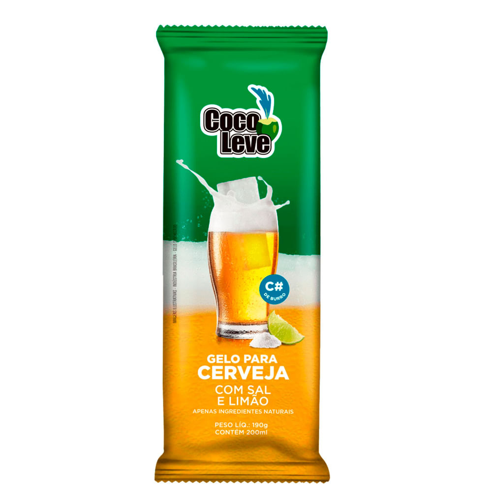 Gelo p/ Cerveja Coco Leve c/ Sal e Limão 190g | Bretas Supermercado