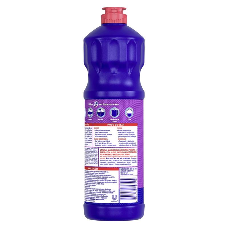 Desinfetante Vim Cloro Gel Multiuso Lavanda 700ml | Bretas Supermercado